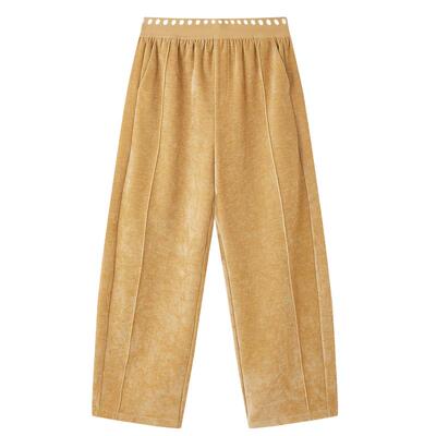 谜底阔腿裤长裤2025年冬季新品波点松紧腰宽松休闲裤女254MK1715