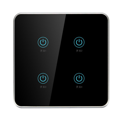 微控智能开关86型触摸面板单开双开三开四开触控屏墙壁开关家用