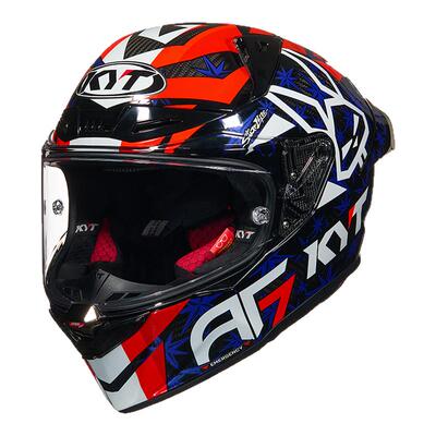 KYT头盔摩托车全盔原装进口四季赛盔碳纤维盔意大利R1R防护安全帽