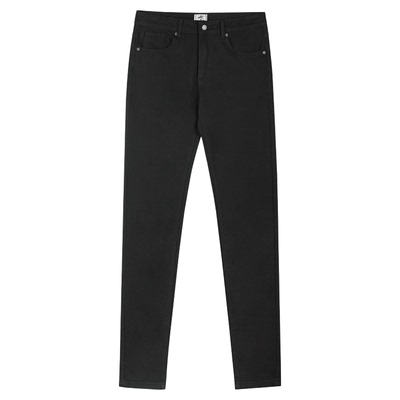 不掉色弹力修身牛仔裤