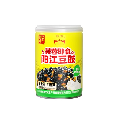 阳帆阳江蒜蓉豆豉酱开盖即食