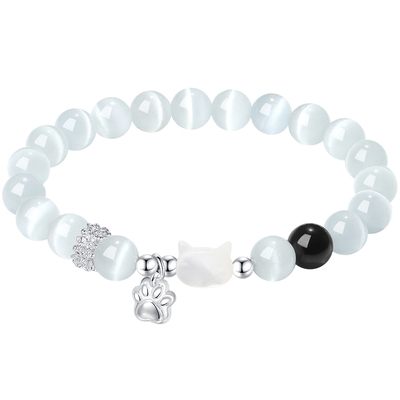 派热PK萌喵情侣手串轻奢礼物