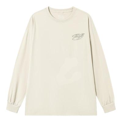 CryingCenter爱心3c大logo速干马拉松跑步运动训练圆领长袖T恤