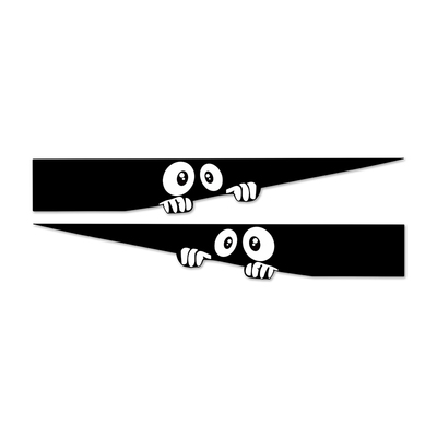 卡通偷看汽车贴纸防水防晒不留胶