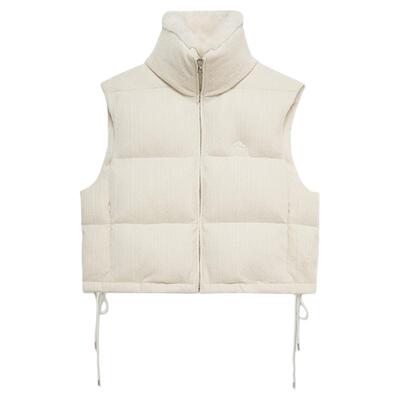 RODERICWONG针织毛领鹅绒马甲