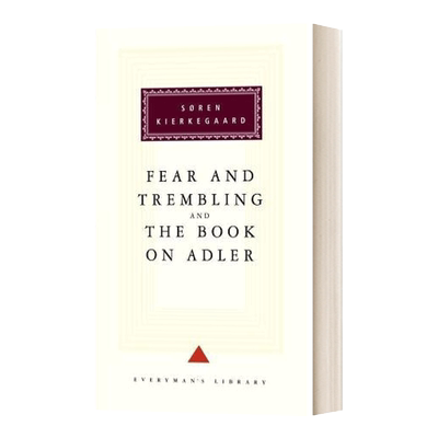 英文原版 Fear and Trembling and The Book on Adler 恐惧与颤抖和阿德勒之书 人人图书馆精装收藏版 英文版 进口英语原版书籍