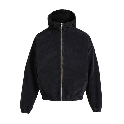 PMW 复古廓形水洗立领连帽灯芯绒夹克松弛感透气宽松休闲短款外套