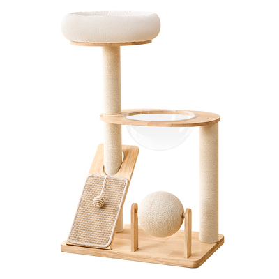 喵实木猫爬架家用猫窝猫树一体小户型不占地太空舱跳台大猫双层