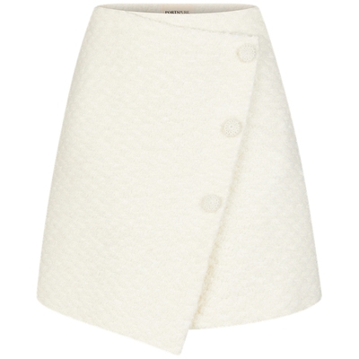 宝姿PORTSPURE女装小香风肌理感设计感清新半身短裙