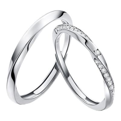 范琦对戒设计款情侣纪念日礼物