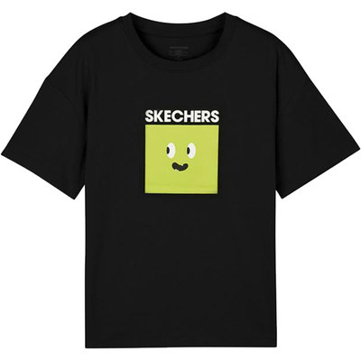 Skechers/斯凯奇正品春季新款男女童休闲运动短袖T恤L221K008