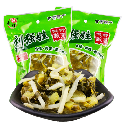 甘肃陇南刘强360g*12袋武都酸菜