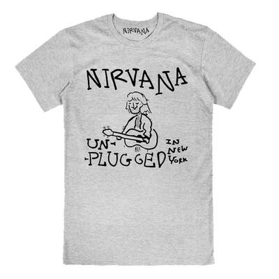 涅槃短袖朋克男士做旧简约T恤