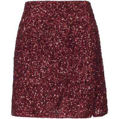 ONLY吸睛亮片A摆开叉短裙半身裙