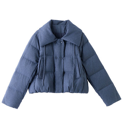 90白鸭绒女短款韩系羽绒服女加厚