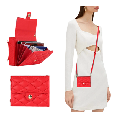 适用三星zflip4手机壳斜挎卡包