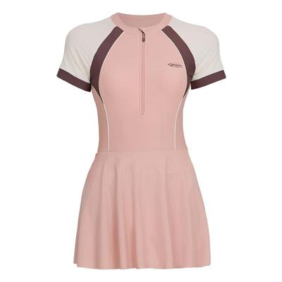 昊之浪连体裙式保守百褶裙泳装