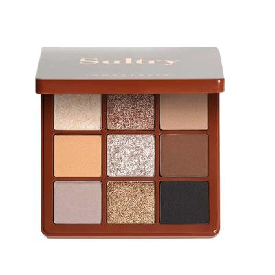 [彩妆cp]ABH小水泥盘铁锈盘小文艺复兴眼影盘斜角刷哑光淡妆