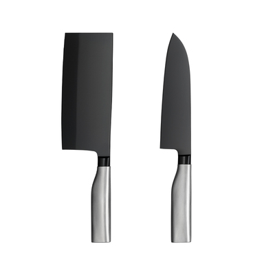 德国WMF福腾宝进口Ultimate黑钻系列不锈钢刀具2件套装菜刀三德刀