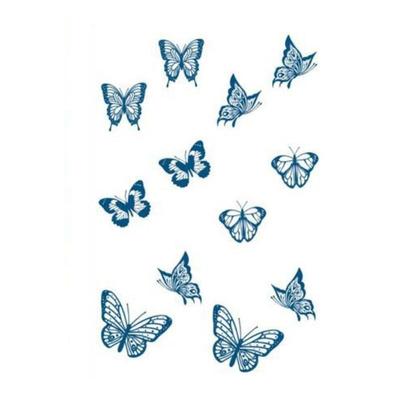 果汁纹身贴ins风手指小图案小清新可爱蝴蝶结女草本刺青防水持久