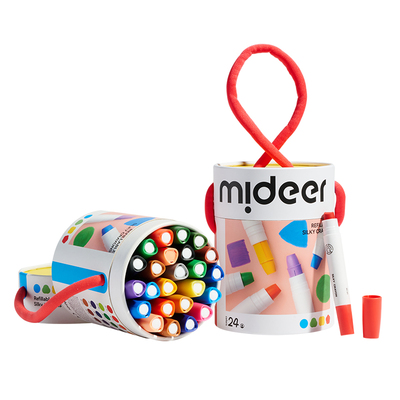mideer儿童丝滑蜡笔重彩美术专用