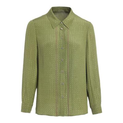 乔万尼桑蚕丝衬衫19mm真丝精致压褶设计精致优雅设计ET3C640