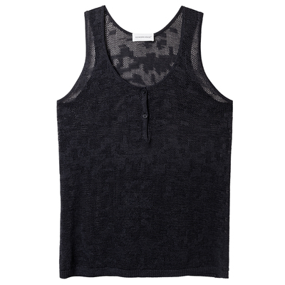 322WORKHOUSE和纸纱亨利领背心