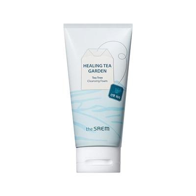 The Saem得鲜舒缓茶园茶树绿茶洁面霜温和清洁清爽控油不刺激