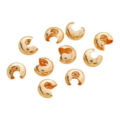 手链14K包金保色DIY配件月牙包扣