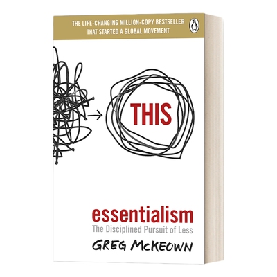 英文原版 Essentialism The Disciplined Pursuit of Less 本质主义 少 但是更好 英文版 进口英语原版书籍