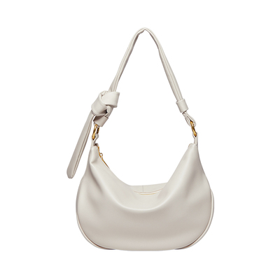 纳兰杜白色休闲单肩大包上班通勤