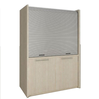 塑料卷帘门铝合金推拉文件柜房车