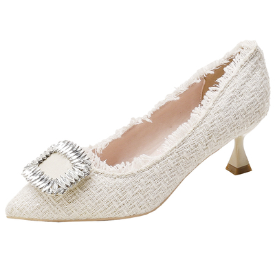 高跟鞋女细跟春秋季新款法式气质