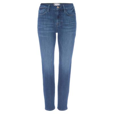 FRAMEDENIM直筒牛仔裤高弹高腰