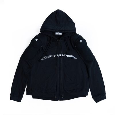 FVVO  Protective double-layer zip-up hoodie 护具双重拉链卫衣