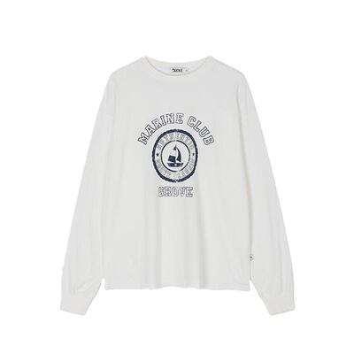 GRVR GROVE官方旗舰店SS春夏款女士圆领长袖T恤GS5SW52M