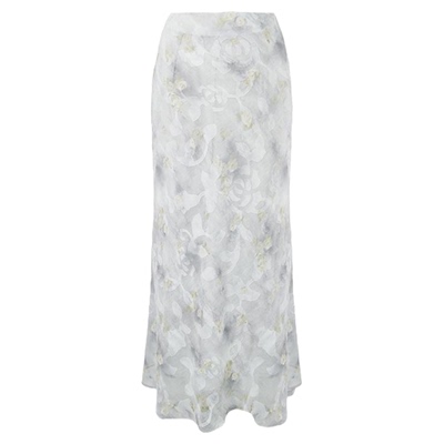 SYT肌理感提花高腰显瘦半身裙