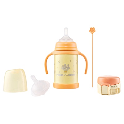 象印不锈钢保温杯贝亲联名吸管杯