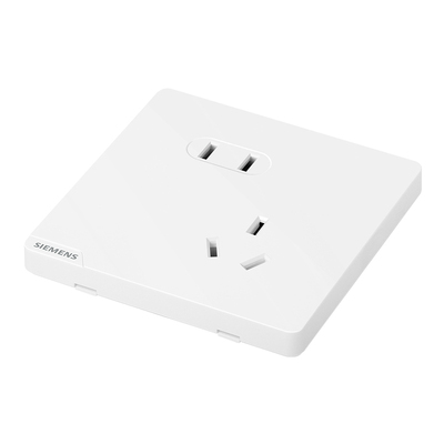 西门子错位五孔插座面板无框大板