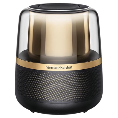 哈曼卡顿AllureEs音乐曜石家用桌面无线蓝牙音箱氛围灯光礼品音响