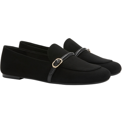 CHARLESKEITH复古圆头薄底乐福鞋