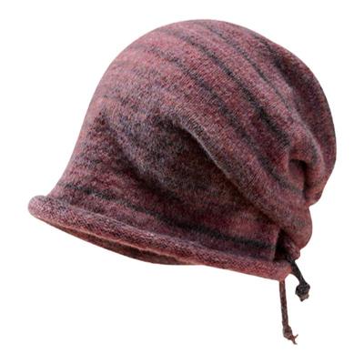 含羊毛冷帽大头围秋冬