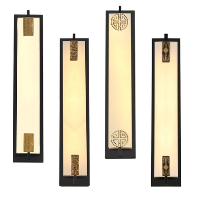 户外防水壁灯新中式客厅卧室仿云石灯室外阳台别墅入户不锈钢壁灯