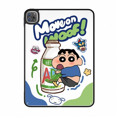 牛奶小新iPad笔槽防弯保护壳