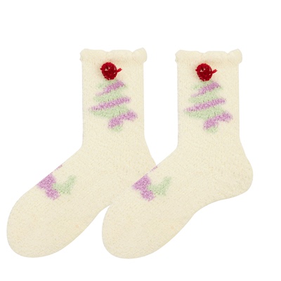 加厚珊瑚绒袜子女2025新款爆款冬