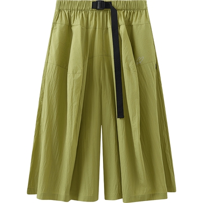 【speedo联名】商场同款播26夏新品轻量肌理棉阔腿裤女BDT2KD2960