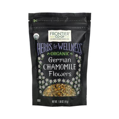 香港直发Frontier Co-Op德国洋甘菊花袋装芳香有机清香冲泡47g