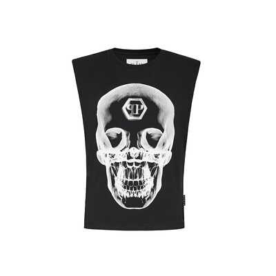 PHILIPP PLEIN 女士Skull时尚无袖T恤