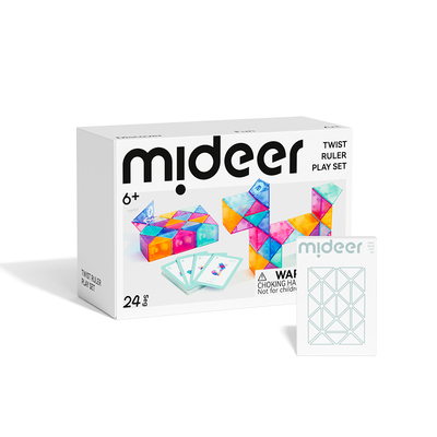 弥鹿儿童百变魔尺高铁便携玩具