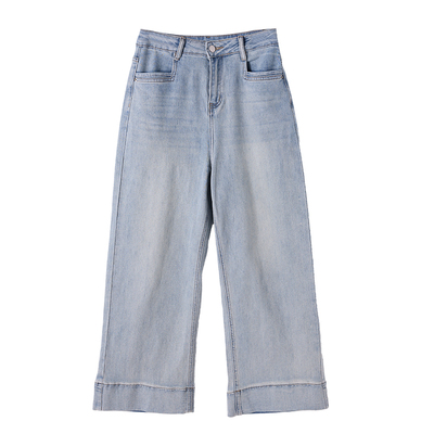 VIEA.ING薇迎阔腿牛仔裤直筒裤